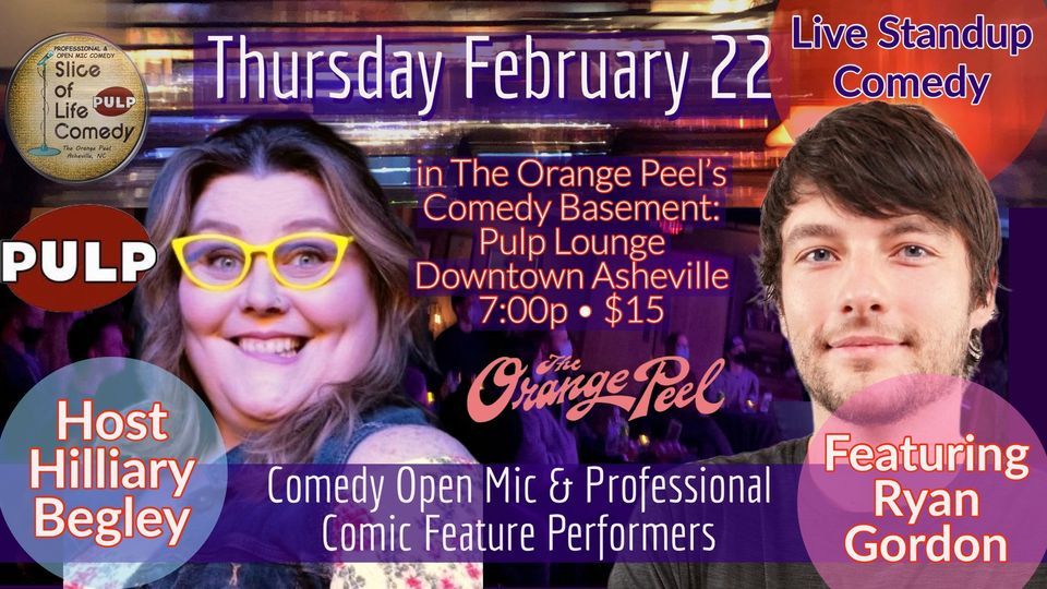 Standup Comedy at Pulp featuring Ryan Gordon, PULP, Asheville, 22 ...