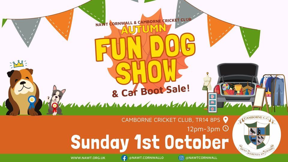 Autumn Fun Dog Show And Car Boot Sale With Camborne Cricket Club autumn-fun-dog-show-and-car-boot-sale-with-camborne-cricket-club