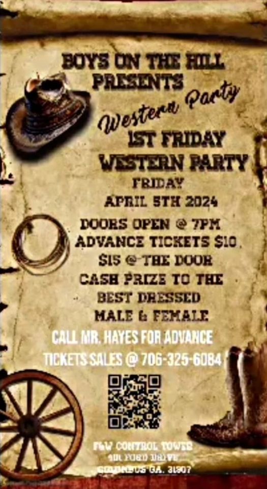 FIRST FRIDAY WESTERN PARTY (Presented by The Boys on the Hill), 401 ...