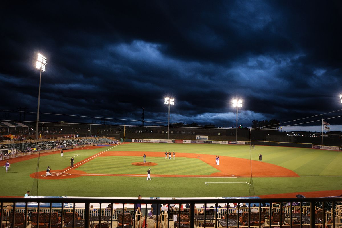 Parking Ottawa Titans at Lake Erie Crushers, Crushers Stadium, Avon, 16 ...