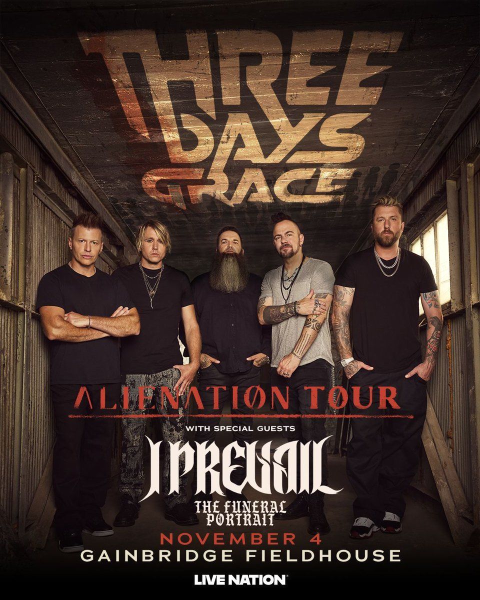 Three Days Grace I Prevail & The Funeral Portrait, Mississippi Coast ...