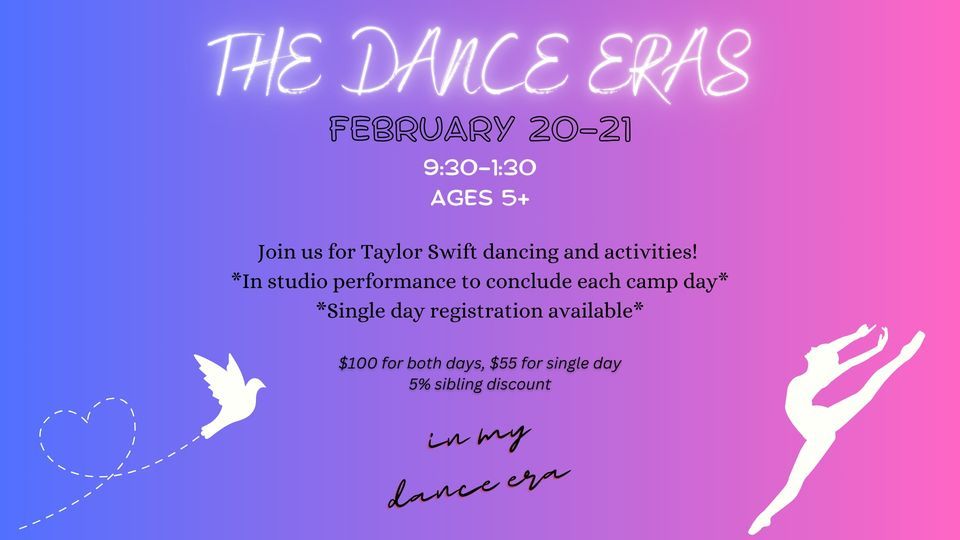 The Dance Eras: Feb 20-21 camp (over Feb vacation), Revive Dance Studio ...