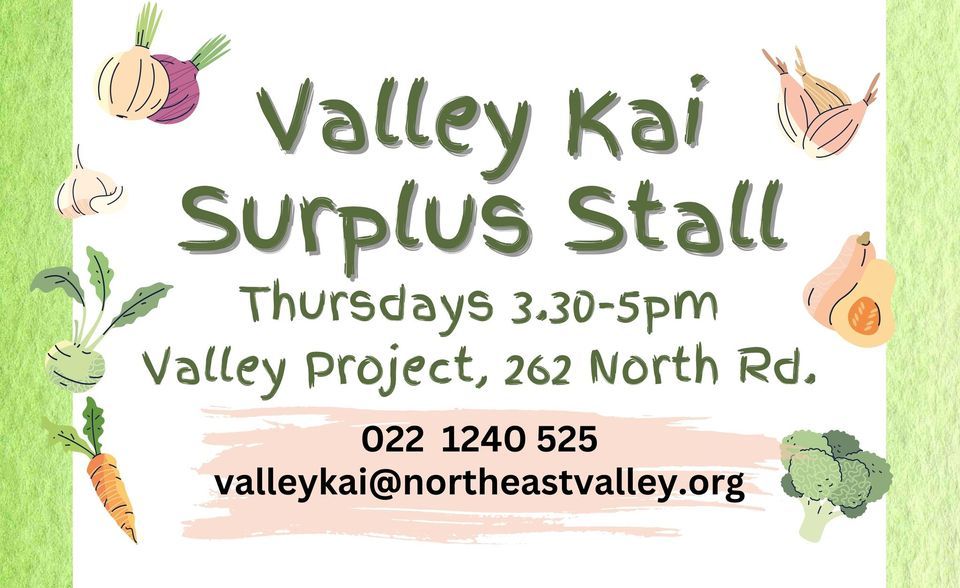 VALLEY KAI SURPLUS FOOD STALL, The Valley Project, Dunedin, February 1 ...