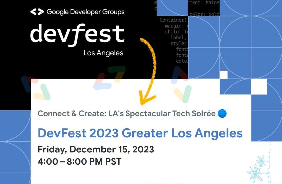 DevFest 2023 Greater Los Angeles, Plummer Park, Hollywood, December 15 ...