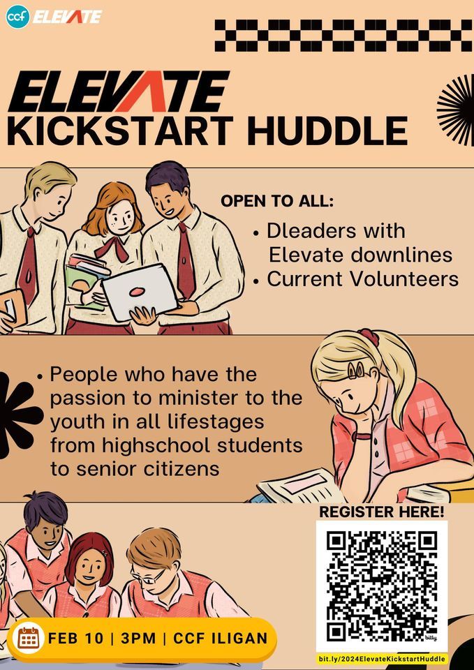 Elevate Kickstart Huddle, CCF Iligan, 10 February 2024 | AllEvents