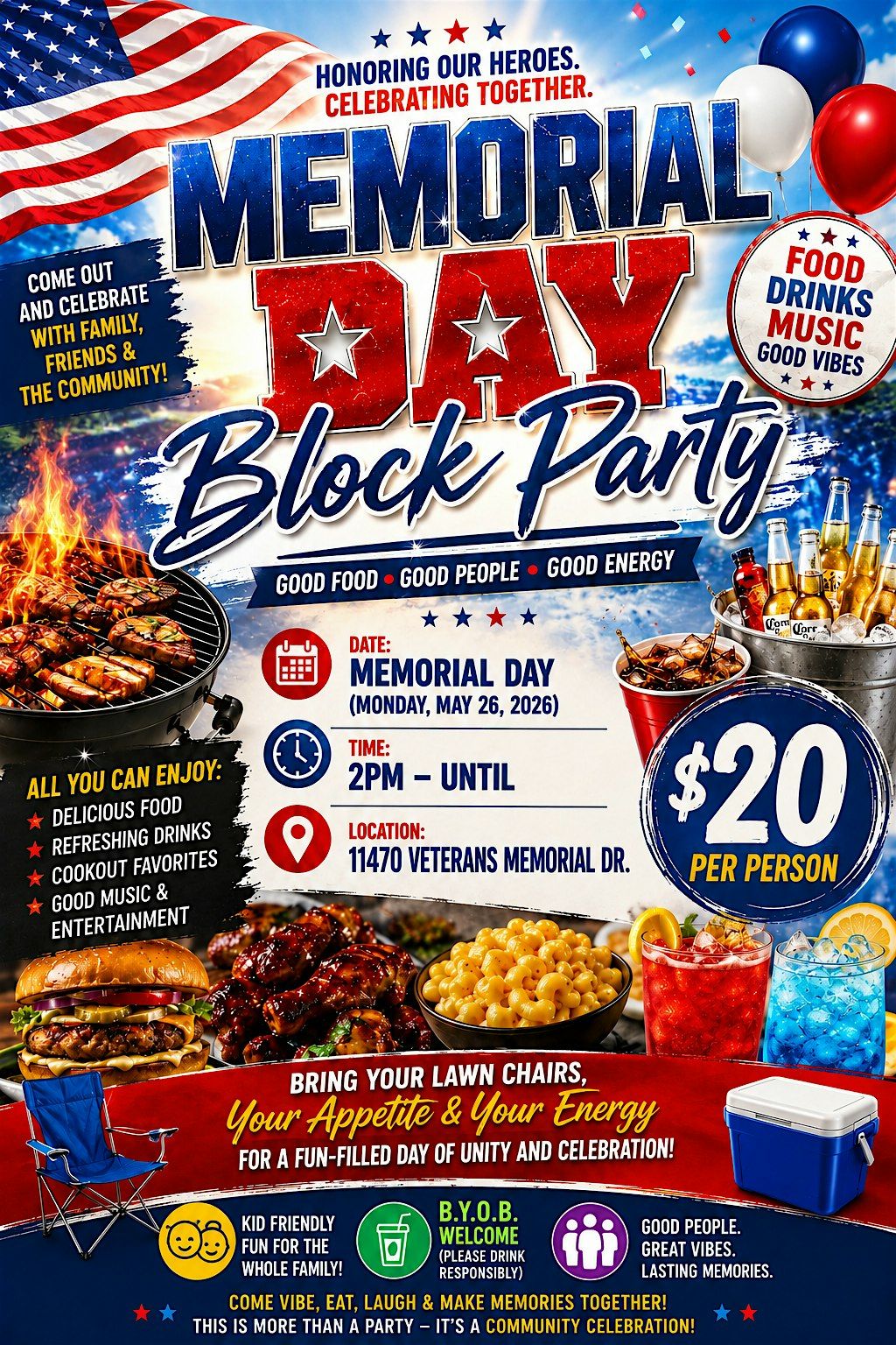 Memorial Day Block Party @ The Que Spot – Things to Do in Houston ...