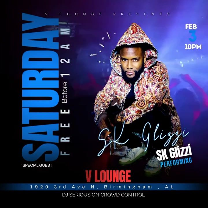 SK Glizzi Promo Tour in Birmingham, The Vault, Birmingham, 3 February ...