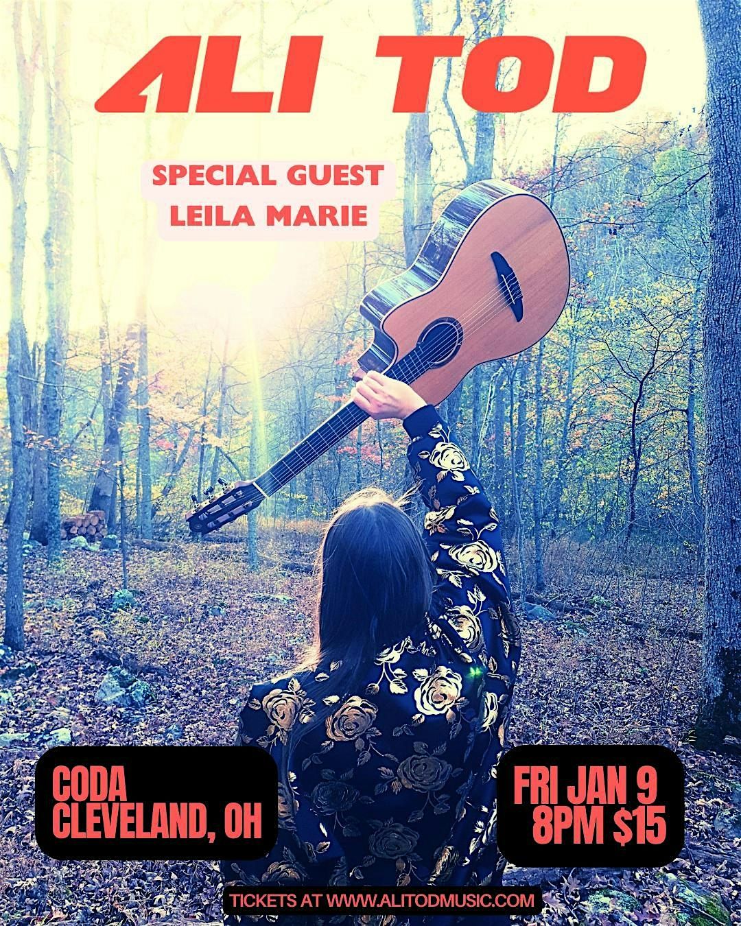Ali Tod | Leila Marie at CODA, CODA, Cleveland, 9 January 2026 | AllEvents