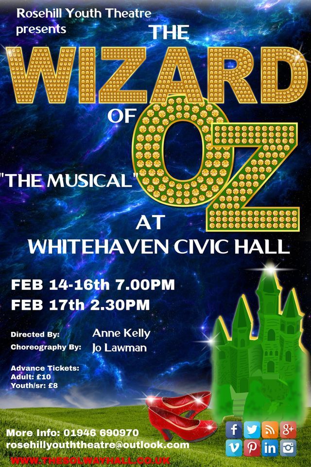 RYT presents WIZARD OF OZ the musical, The Solway Hall Whitehaven, 14 ...