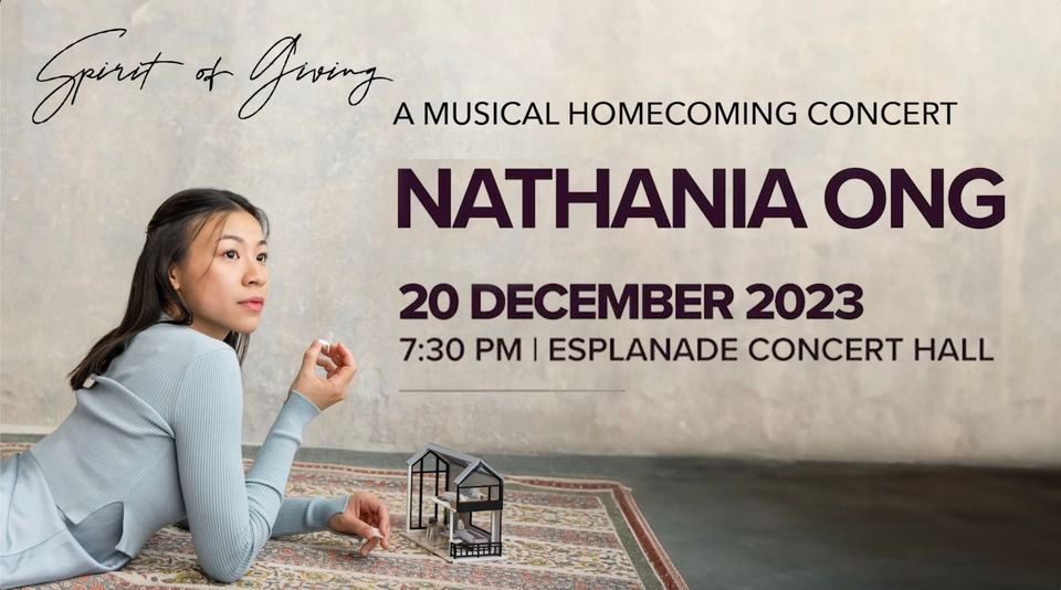 Spirit of Giving - Nathania Ong Homecoming Concert, Esplanade Concert ...