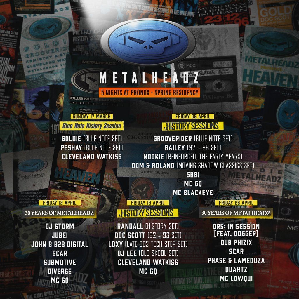 Metalheadz Spring Residency - Blue Note Special, Phonox, London, 17 ...