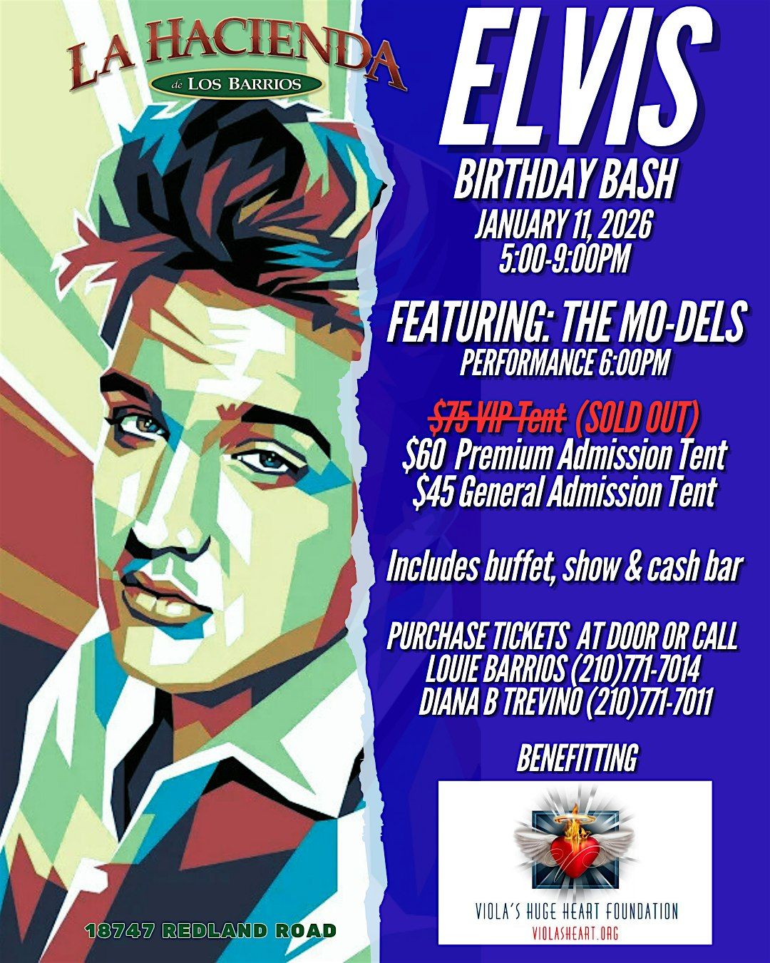 Elvis Birthday Bash 2026, La Hacienda de Los Barrios, San Antonio, 11 January 2026 | AllEvents
