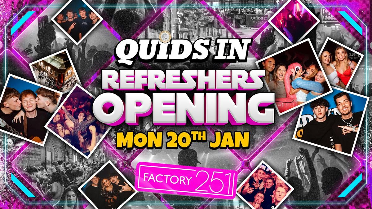 QUIDS IN MONDAYS !! REFRESHERS SPECIAL ? Manchesters Favourite Monday ...