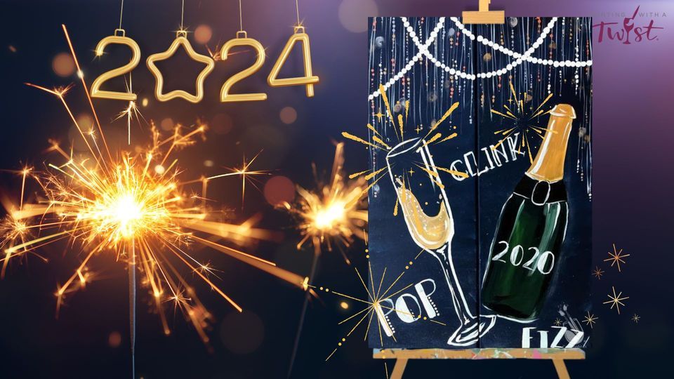 Pop, Clink, Fizz-Customize Year (2 seats for set), Painting with a ...