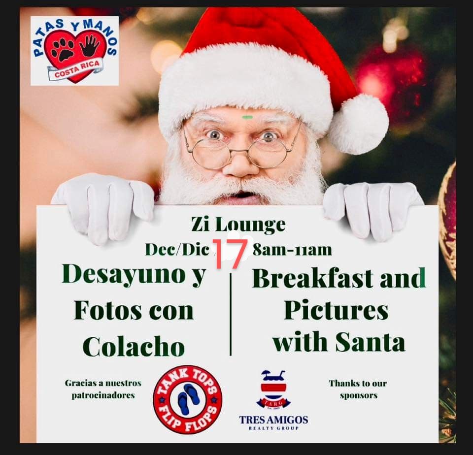 Breakfast with Santa, Zi Lounge, Playa El Coco, Costa Rica, Sámara, 17 ...