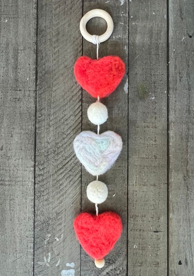 Needle Felting Heart Hanger, Blue Anchor Studio - Robyn Iarrobino ...