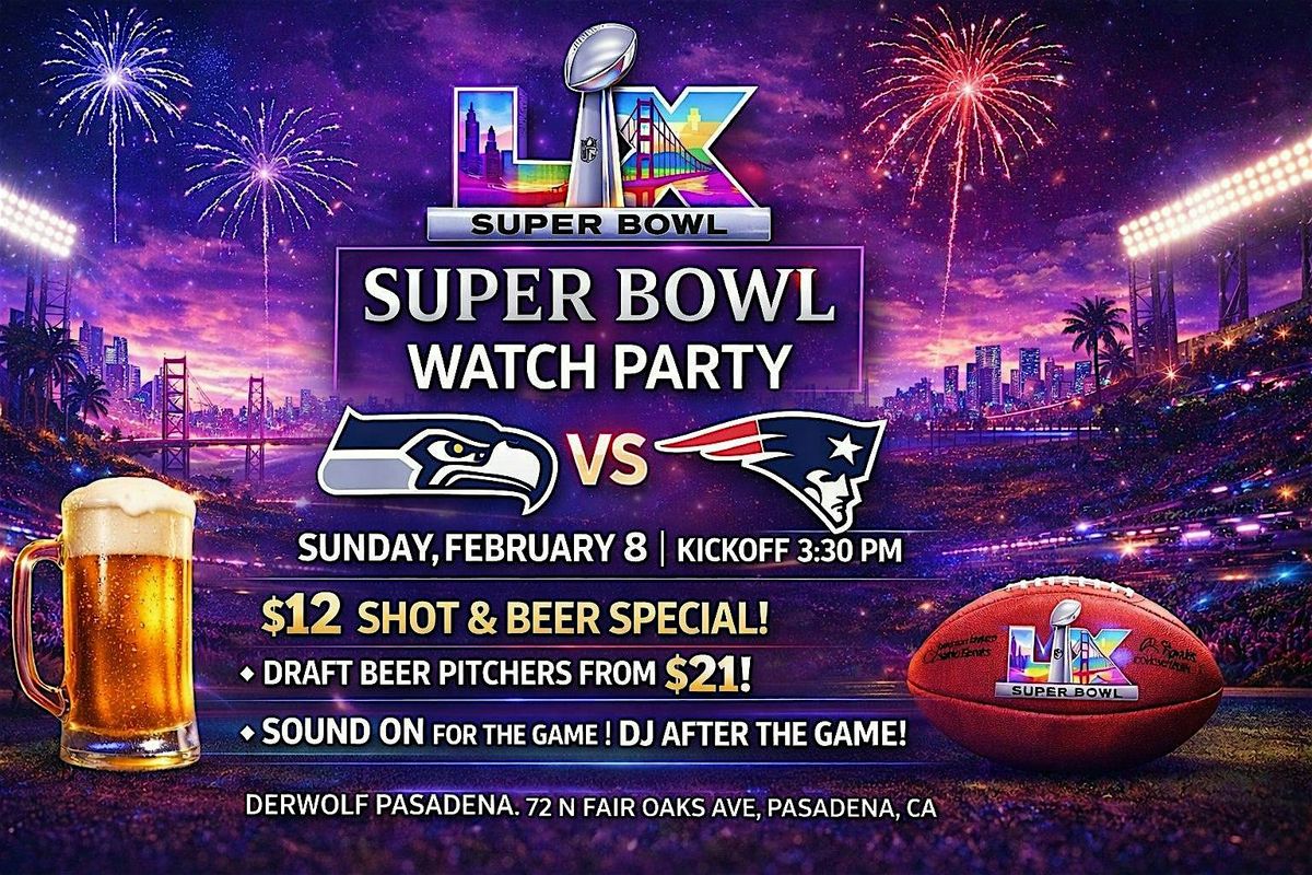 Super Bowl Watch Party: Seahawks vs Patriots | Sound ON | Derwolf ...