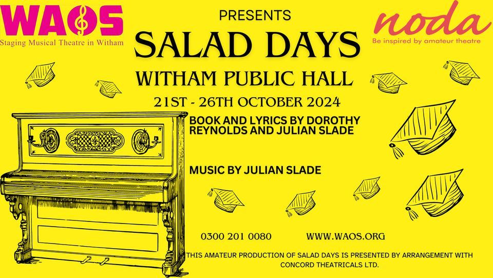 WAOS Presents: SALAD DAYS workshop, Witham Public Hall, 24 March 2024 ...