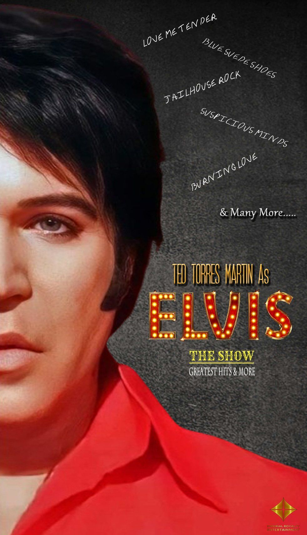 Ted Torres Martin - Elvis Tribute at Athens Theatre, Athens Theatre ...