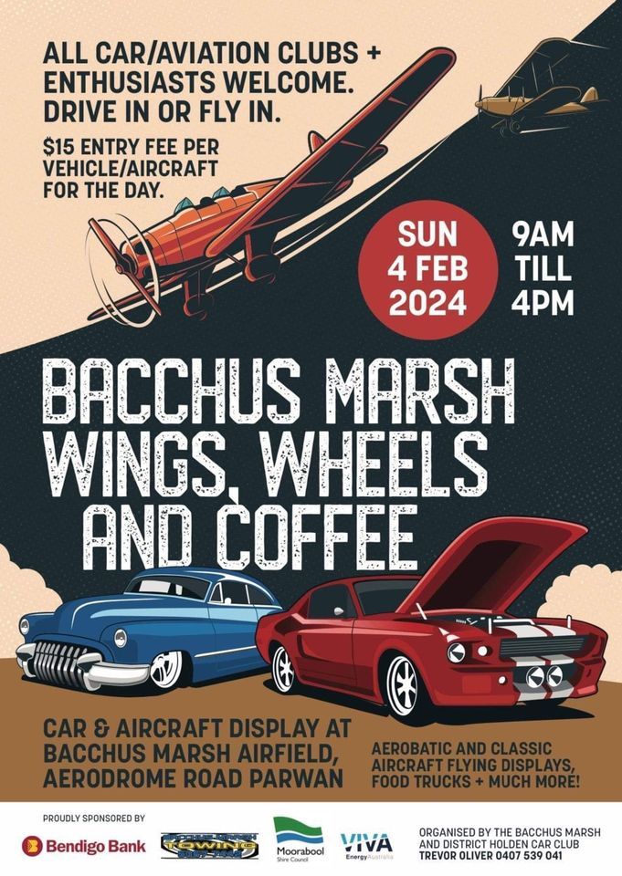 Bacchus Marsh Wings Wheels and Coffee, Bacchus Marsh Airport, 4 ...