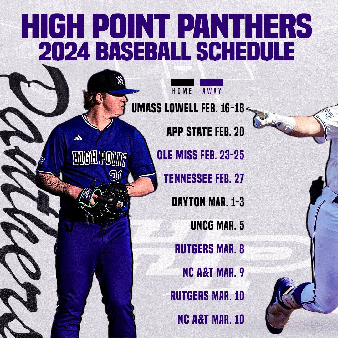 High Point Panthers at Appalachian State Mountaineers Baseball, Jim and ...