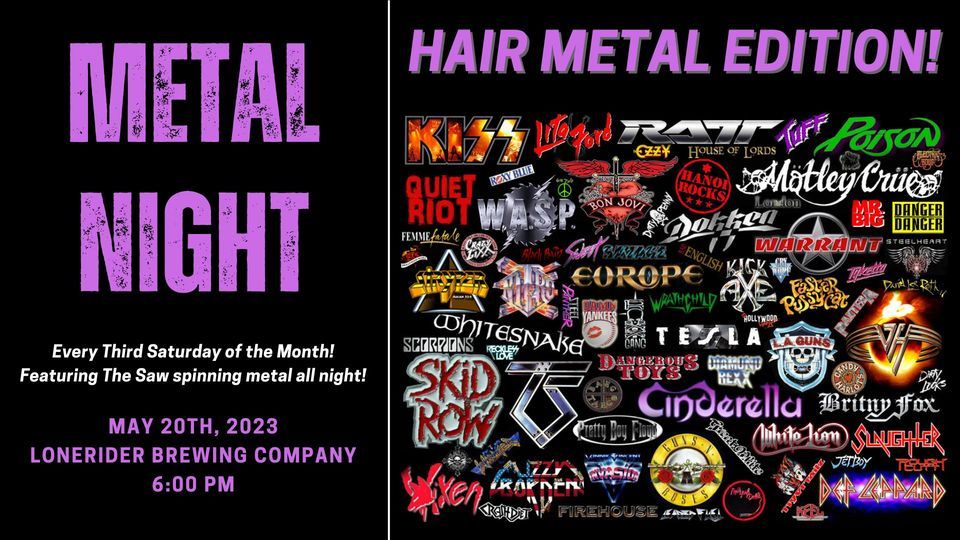 80s Hair Band Logos