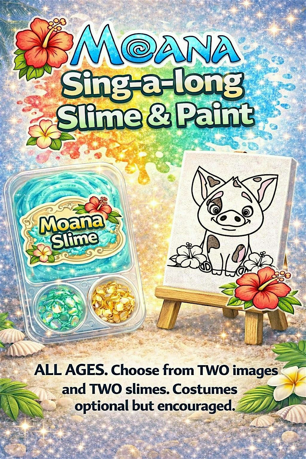 Moana Sing-a-long Slime & Paint, Table Public House, Denver, 21 ...