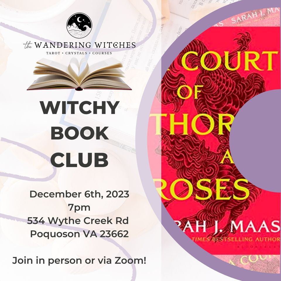 Witchy Book Club!, The Wandering Witch, Poquoson, December 6 2023 ...