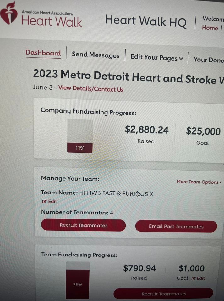 2023 Metro Detroit Heart And Stroke Walk And 5k Comerica Park Detroit