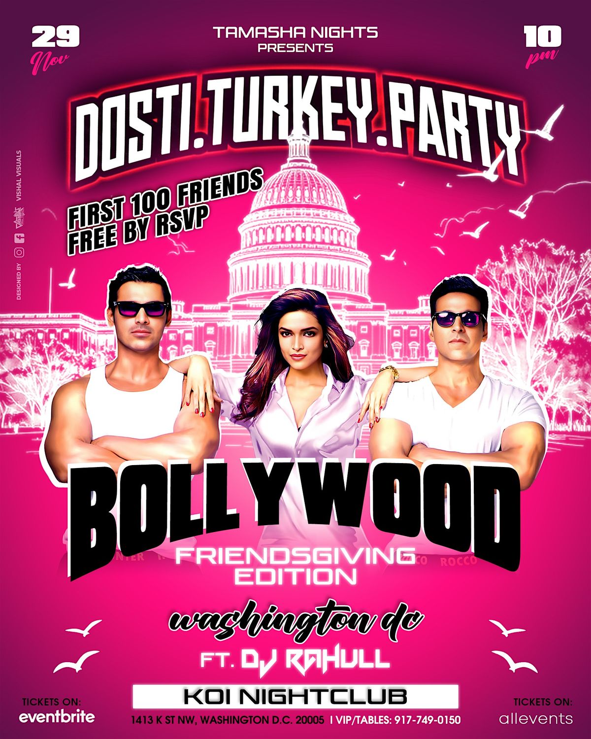 D.C. BOLLYWOOD FRINDSGIVING PARTY ON 29TH NOV @KOI NIGHTCLUB Tickets, 1413 K St NW, Washington ...