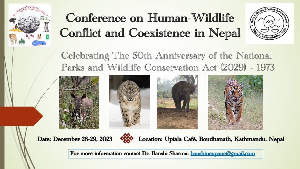 SAVE Nepal Conference on Human-Wildlife Conflict and Coexistence ...
