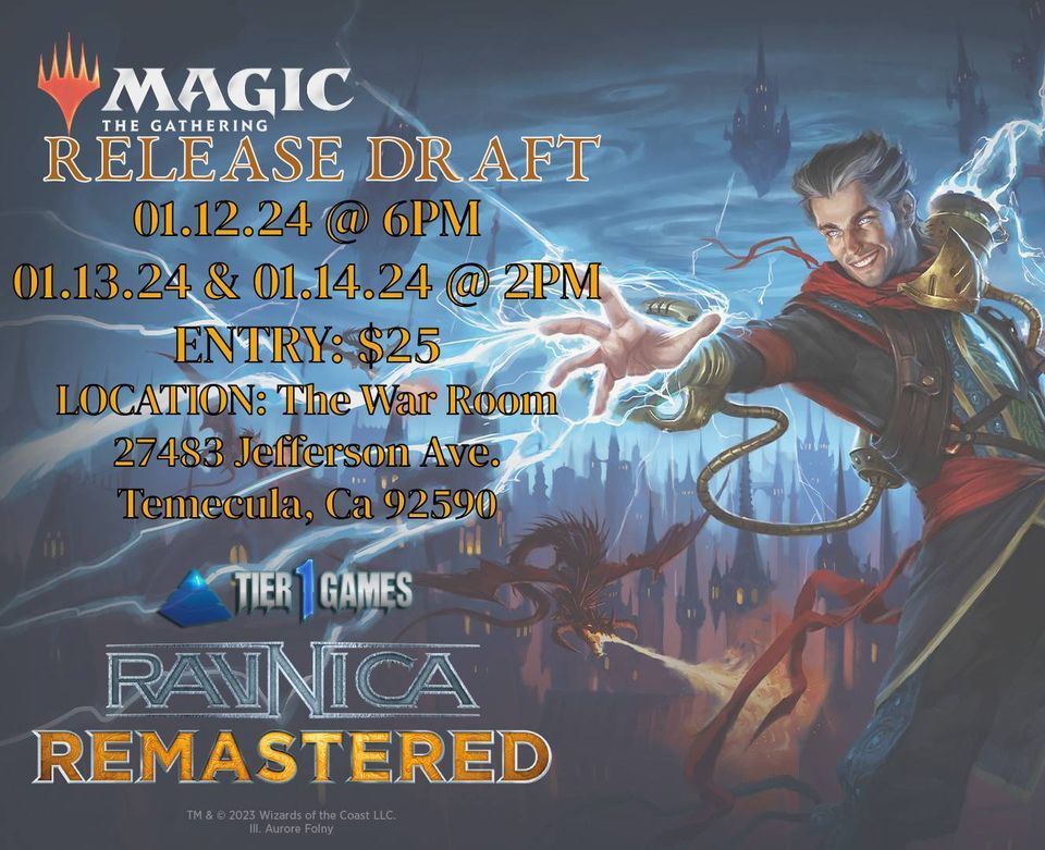 Ravnica Remastered Release Draft Day 3, Tier 1 Games, Temecula, January ...