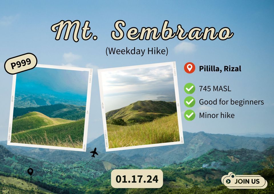 Mt. Sembrano (Weekday Hike), Greenfield District, Mandaluyong City, 17 ...