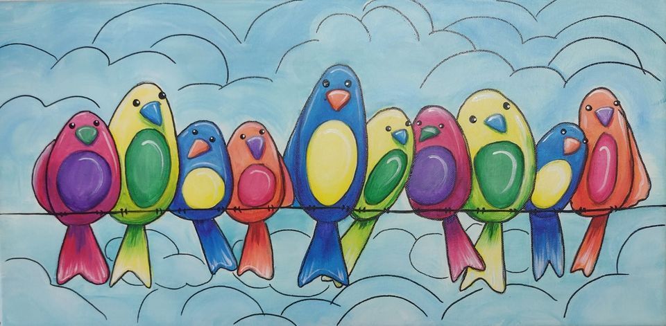 "Bird Family" Paint Night @ Sabana Grande , Sabana Grande Recreation ...