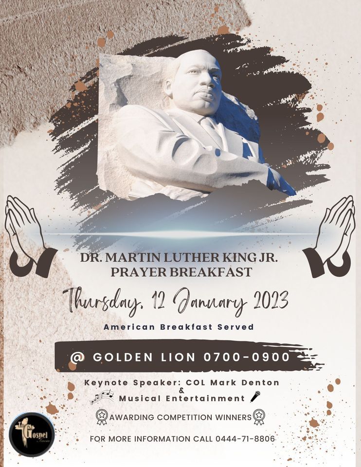MLK Prayer Breakfast, Golden Lion, 12 January 2023 | AllEvents.in