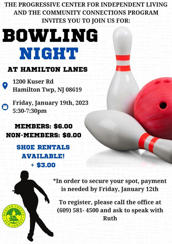 PCIL Bowling Night!, Hamilton Lanes, Trenton, 19 January 2024 | AllEvents