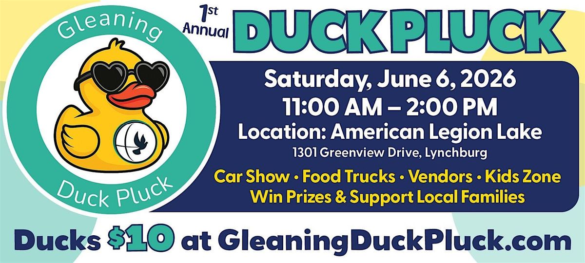 Gleaning For The Worlds 1st Annual Duck Pluck, American Legion Post 16 ...