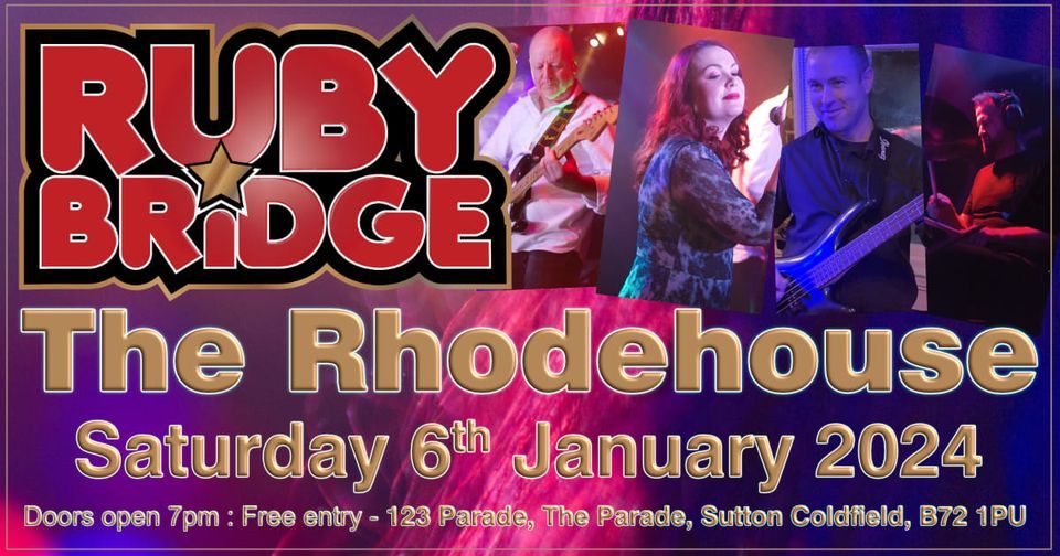 Ruby Bridge @ The Rhodehouse , The Rhodehouse, Birmingham, 6 January ...