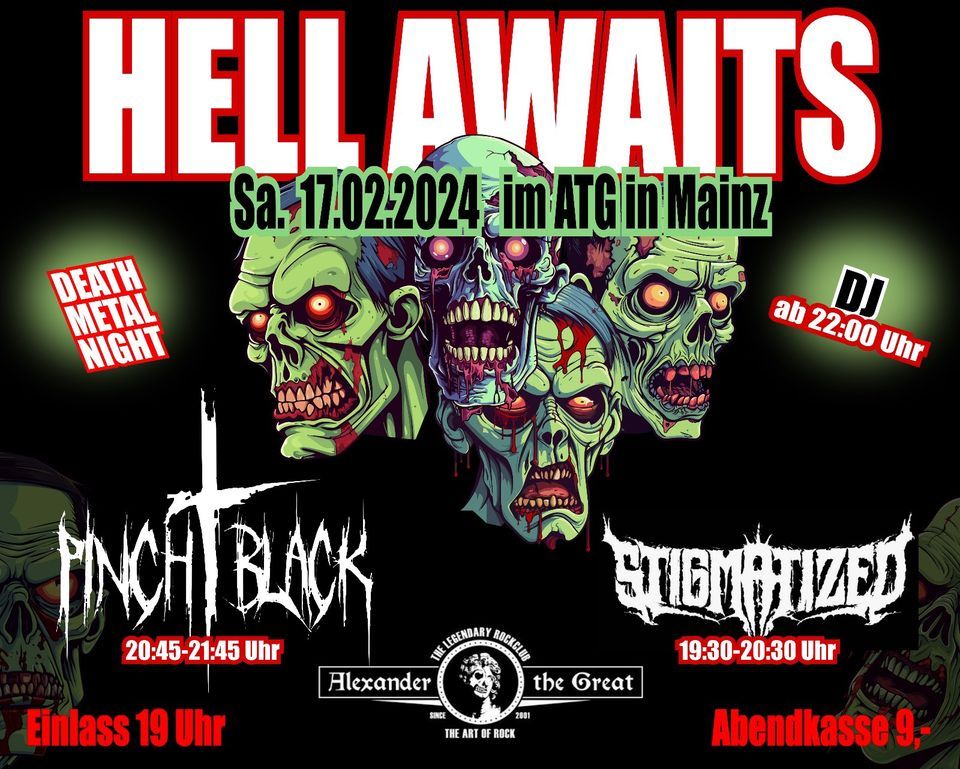 PINCH BLACK / support: STIGMATIZED, Hardrockclub "Alexander The Great ...