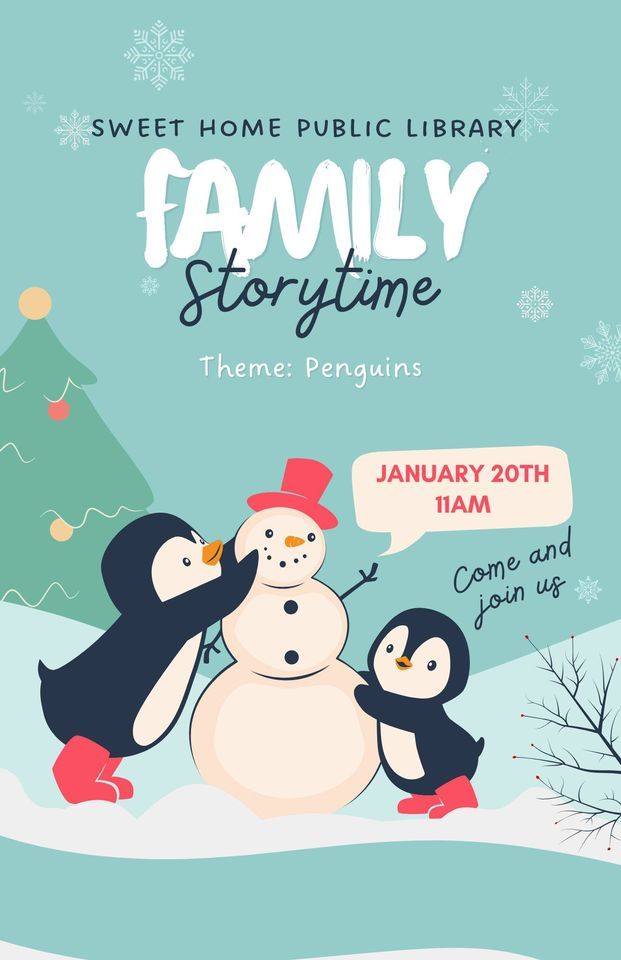 Family Storytime with Penguin stories!, Sweet Home Public Library ...