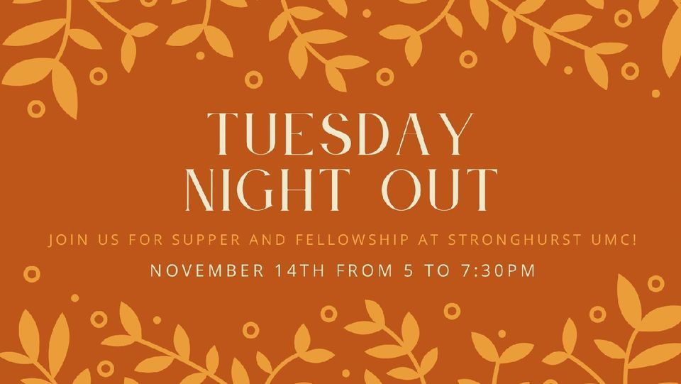 Tuesday Night Out, Stronghurst-Carmen United Methodist Church, 14 ...
