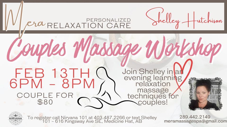 Couples Massage Workshop with Shelley Hutchison, #101 - 616 Kingsway ...