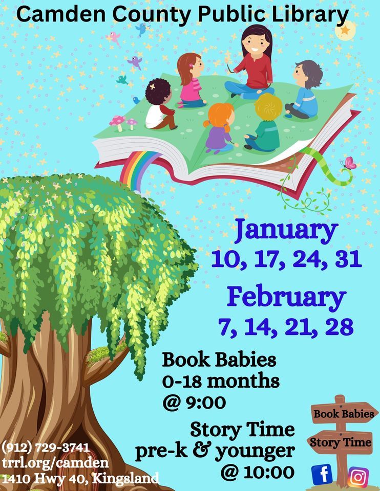 Book Babies, Camden County Public Library, Kingsland, 28 February 2024 ...