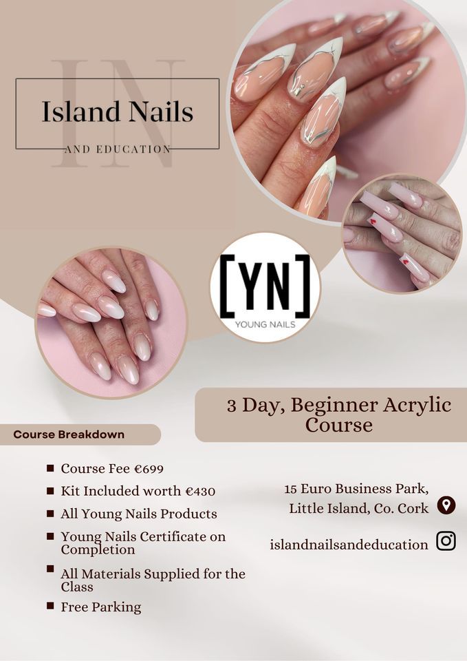 3 Day Beginner Acrylic Course , 15 Euro Business Park, Little Island ...