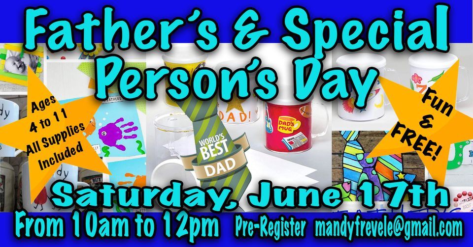 Fathers & Special Persons Day Crafts for Kids, The Art Studio ...