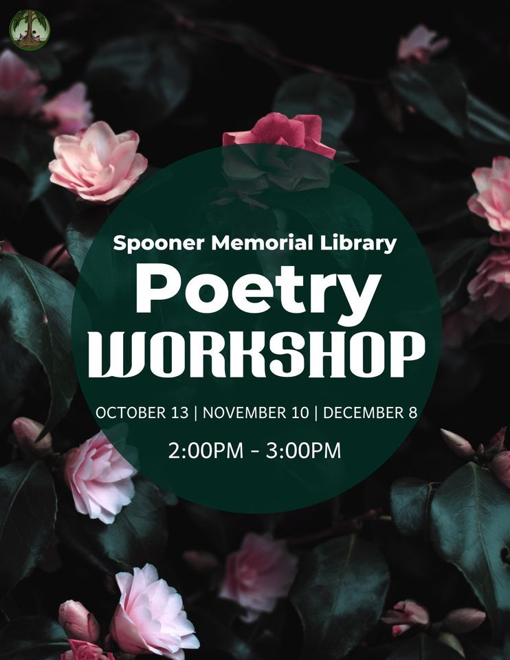 Poetry Workshop!, Spooner Memorial Library, 8 December 2023 | AllEvents.in