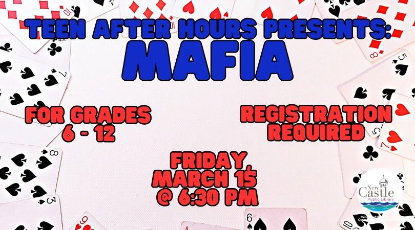 Teen After Hours Presents: Mafia: Role-Playing Party Game, 424 Delaware ... Teen After Hours Presents: Mafia: Role-Playing Party Game, 424 Delaware ...