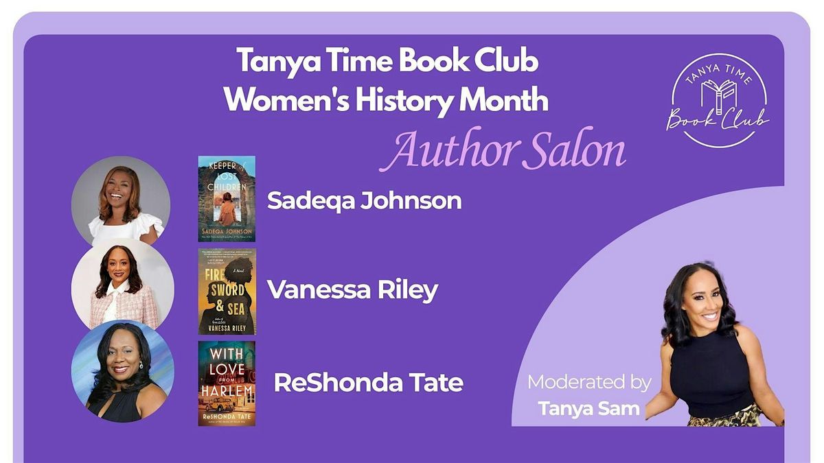 Tanya Time Book Club Womens History Month Authors Salon, The ...