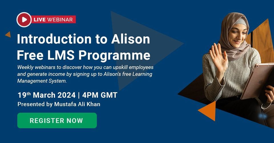 Introduction to Alison Free LMS, Online event, Galway, Ireland, 19 ...