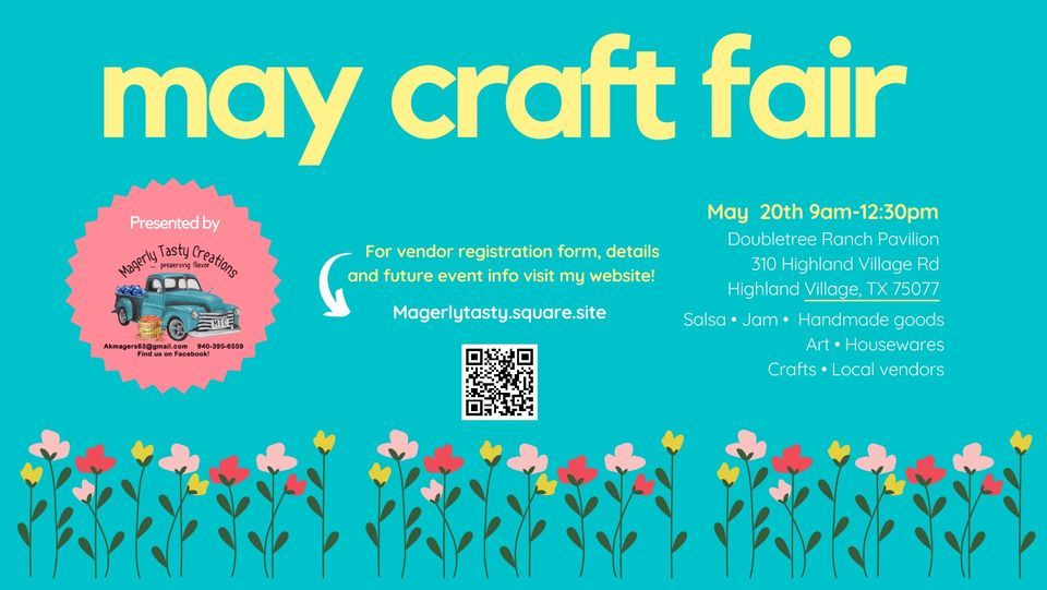 May Craft Fair, Doubletree Ranch Park, Flower Mound, 20 May 2023 ...